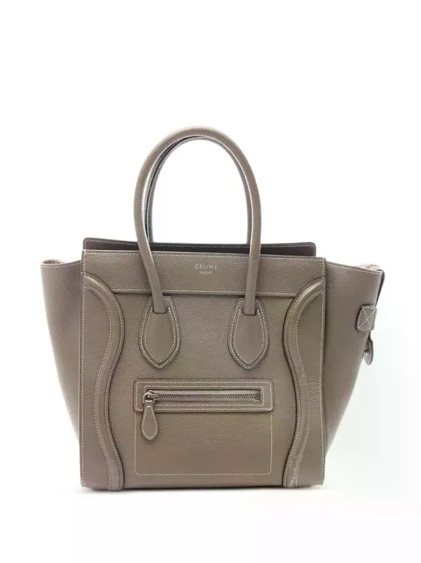 Celine Micro Luggage Tote Bag - Grey