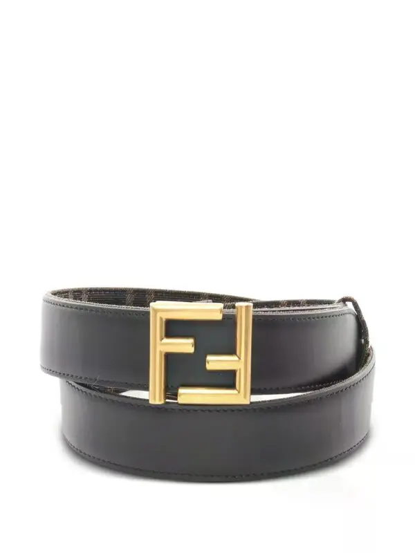 Fendi Ff Logo Reversible Belt