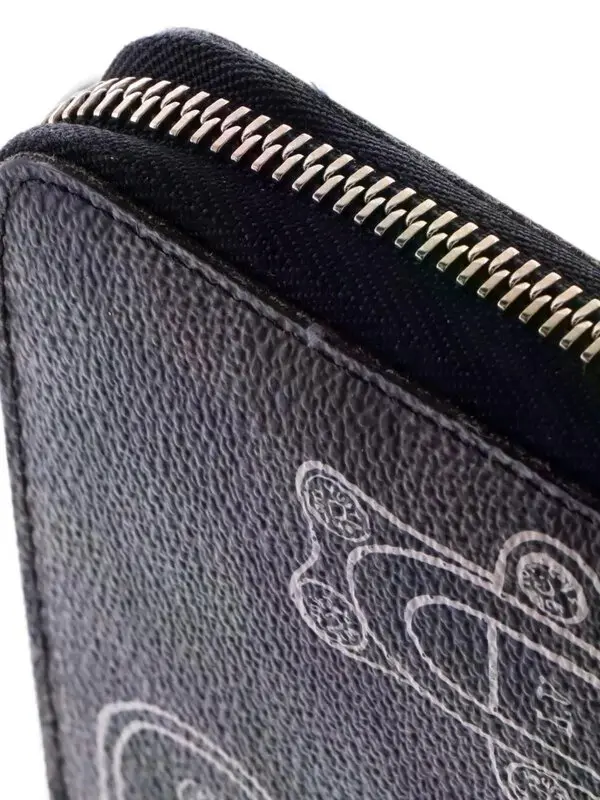 LOUIS VUITTON Zippy Organizer Limited Edition Trunks And Locks Damier Graphite Small Wallets