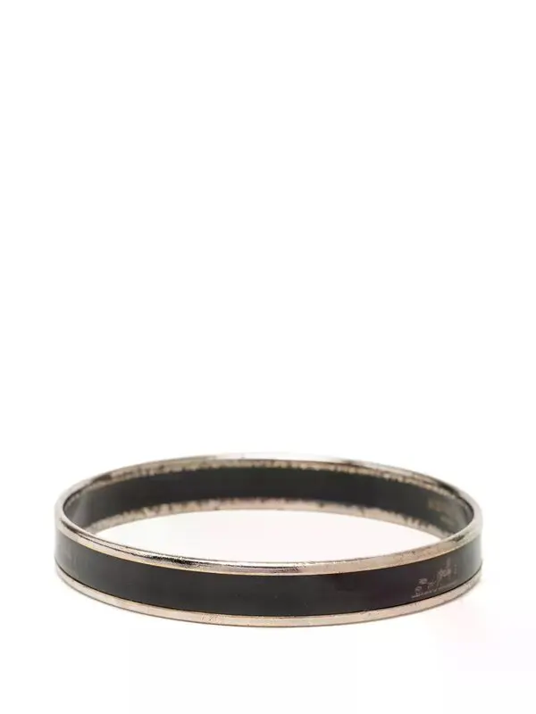 Hermès 20th Century Narrow Caleche Enamel Bracelet