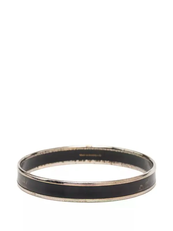 Hermès 20th Century Narrow Caleche Enamel Bracelet