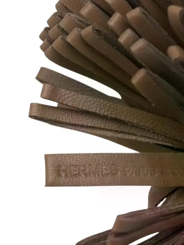 Hermès Carmen Ring Key Chain In Lambskin - Brown
