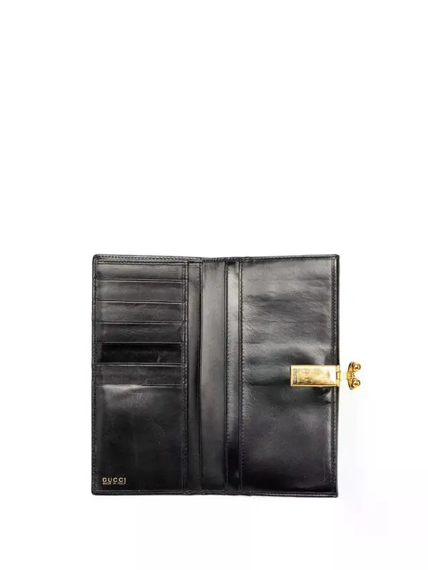 Gucci 2000-2015 Calfskin Horseshoe Wallet Long Wallets