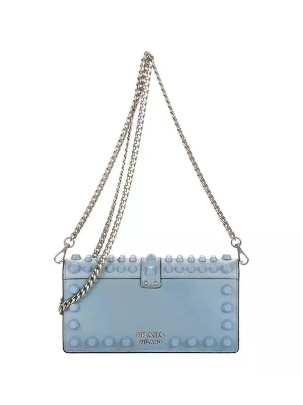 Prada Studded Shoulder Bag