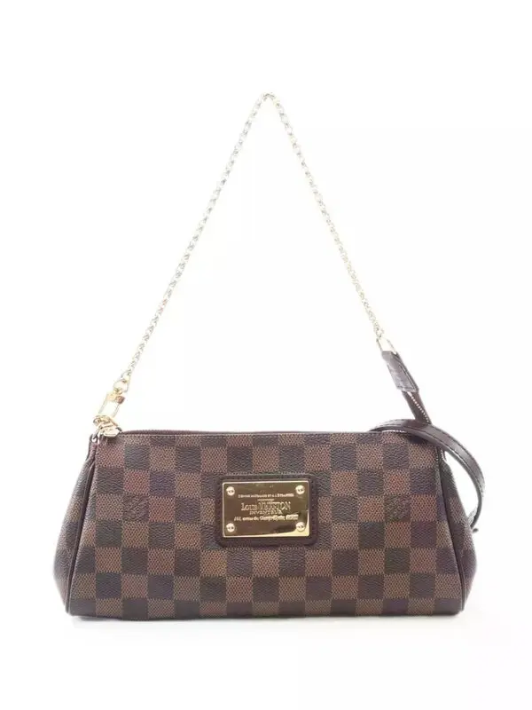 LOUIS VUITTON 2008 Eva Damier Ebene Shoulder Bag