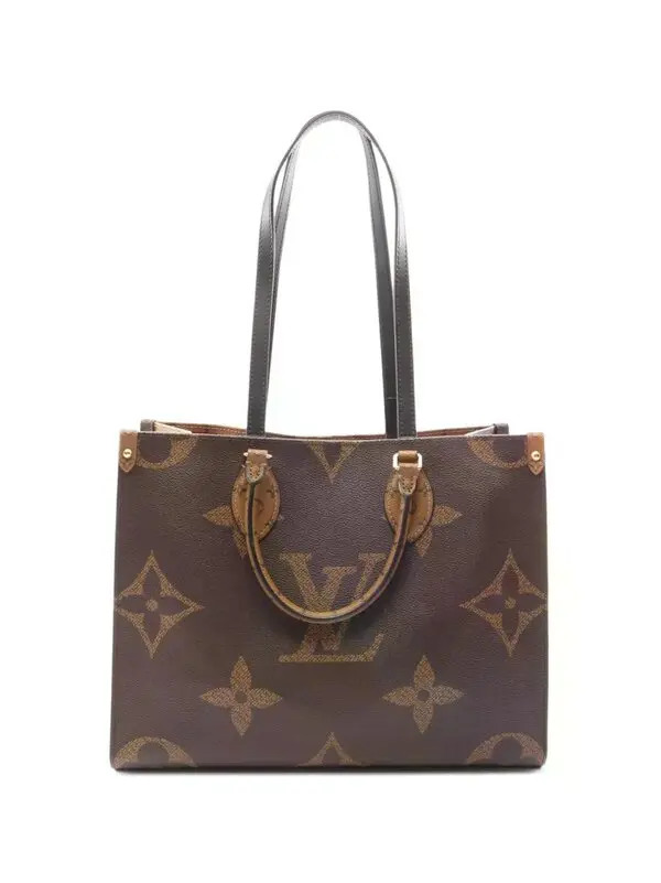 LOUIS VUITTON Monogram Canvas On-the-go Mm Tote Bag - Brown