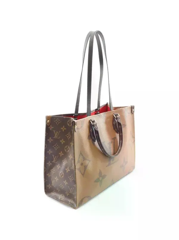 LOUIS VUITTON Monogram Canvas On-the-go Mm Tote Bag - Brown