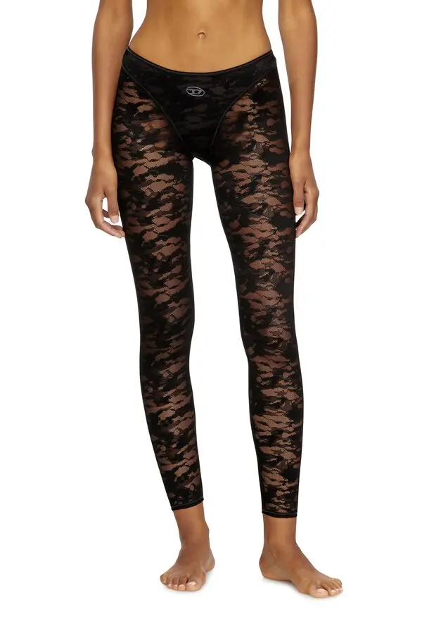 DIESEL® Camo Lace Leggings - Black