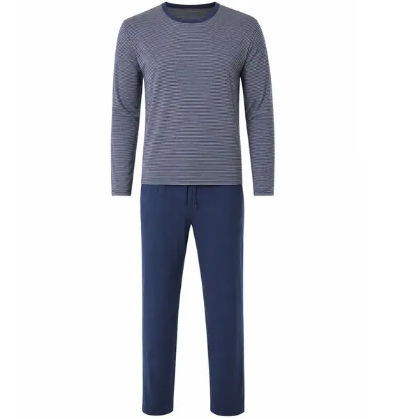ZD ZERO DEFECTS Long Modal Pyjamas Gentle Navy
