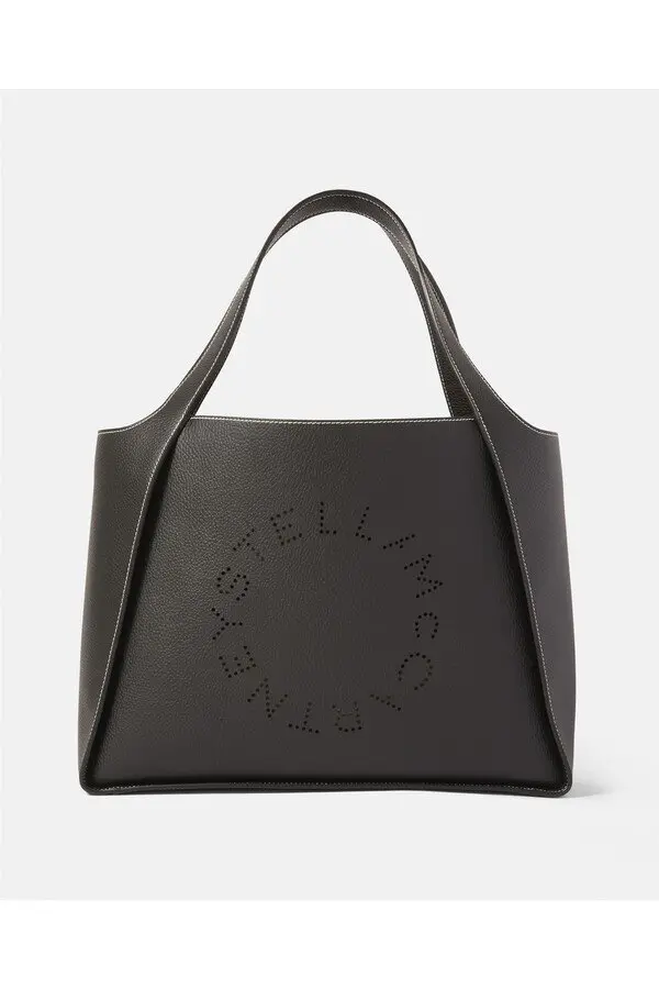 Stella McCartney Logo Large Tote Bag - Black