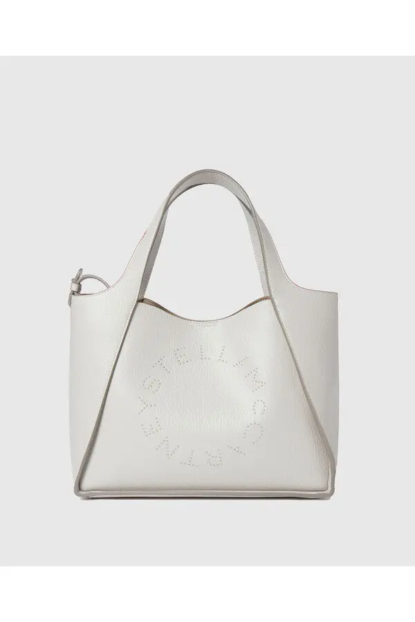 Stella McCartney Logo Top Handle Crossbody Tote Bag - Grey