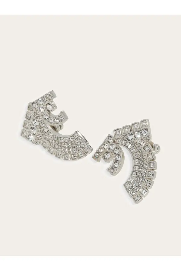 FERRAGAMO Deconstructed Gancio Stud Earrings