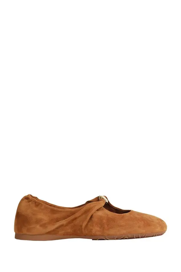 Loewe Suede Ballerinas - Brown