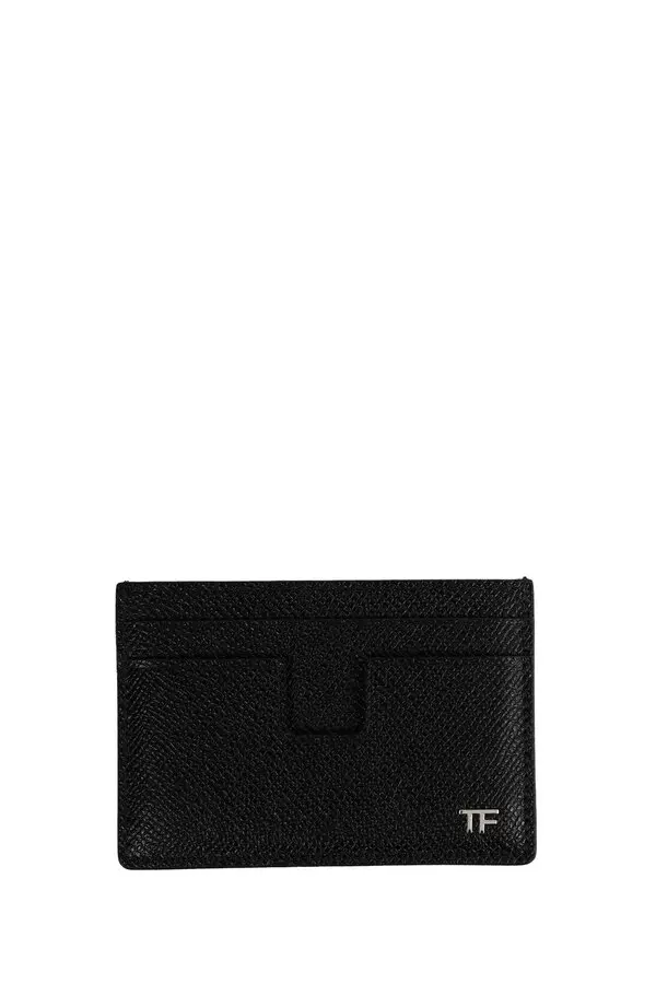 TOM FORD Leather Cardholder - Black