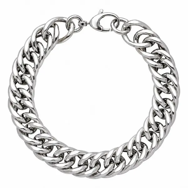 BELINDA JEWELZ Miami Cuban Link Bracelet - Silver