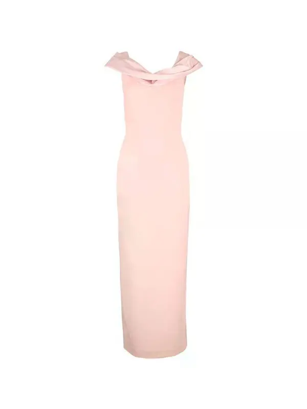 Solace London Adele Draped Maxi Dress - Pink