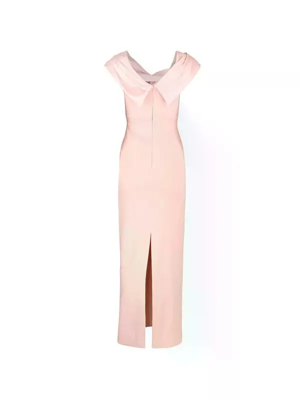 Solace London Adele Draped Maxi Dress