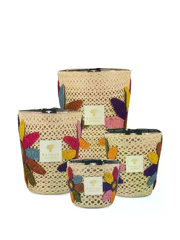 BAOBAB COLLECTION Girasol Raffia Candle