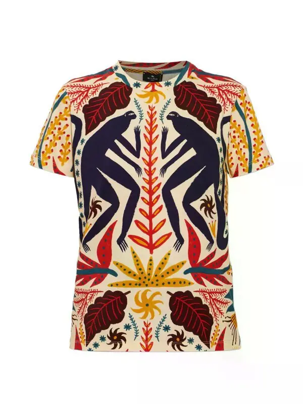 Etro Monkey Print T-shirt