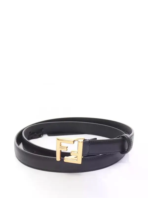 Fendi Ff Logo Belt - Black