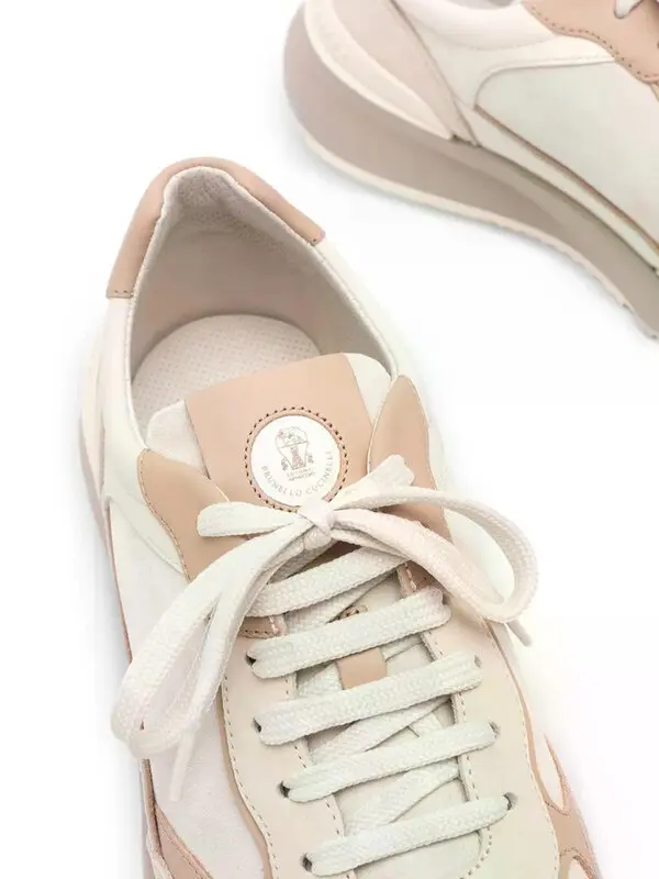 Brunello Cucinelli Panelled Leather Sneakers