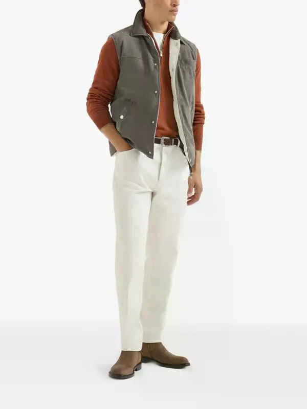 Brunello Cucinelli Mouliné Cashmere High-neck Sweater
