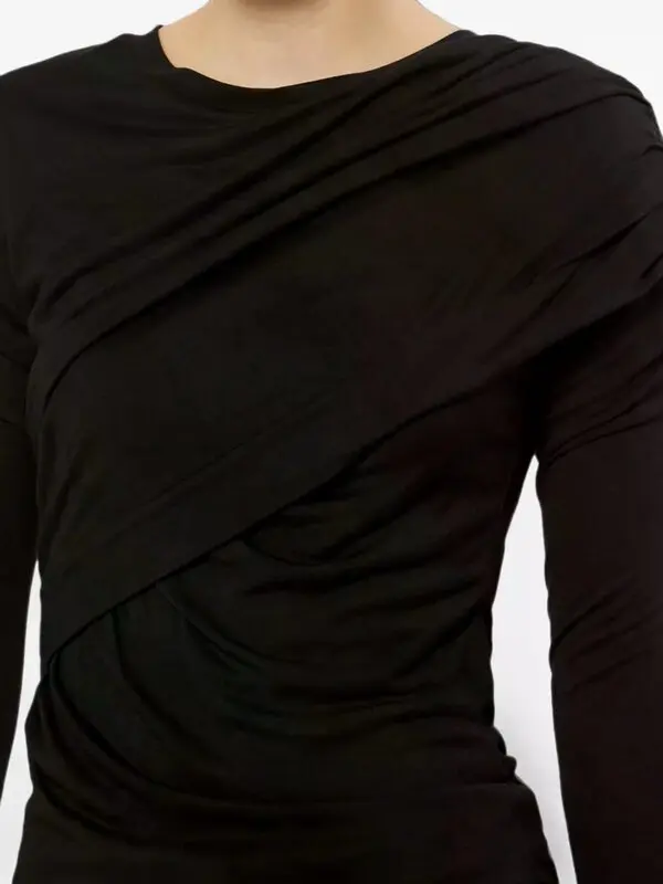 MARANT ETOILE Asymmetrical Draped Jersey Top