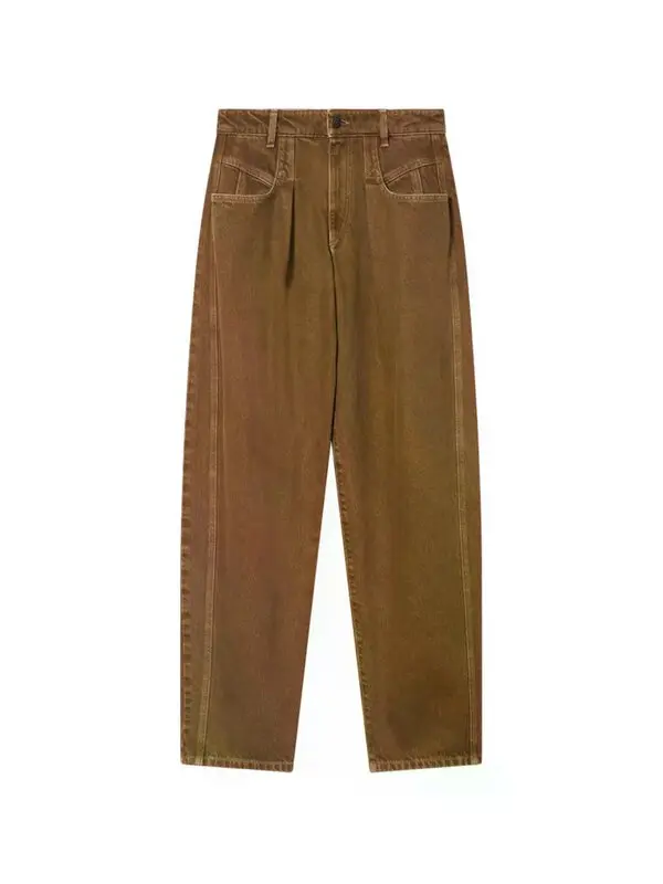 Isabel Marant Étoile Lisha Barrel Leg Trousers - Brown