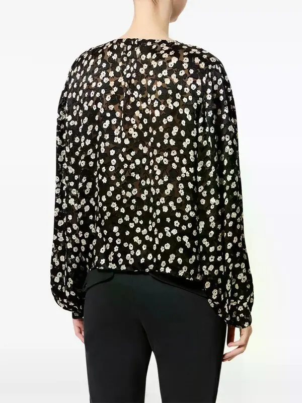 Isabel Marant Étoile Floral Devoré Effect Top