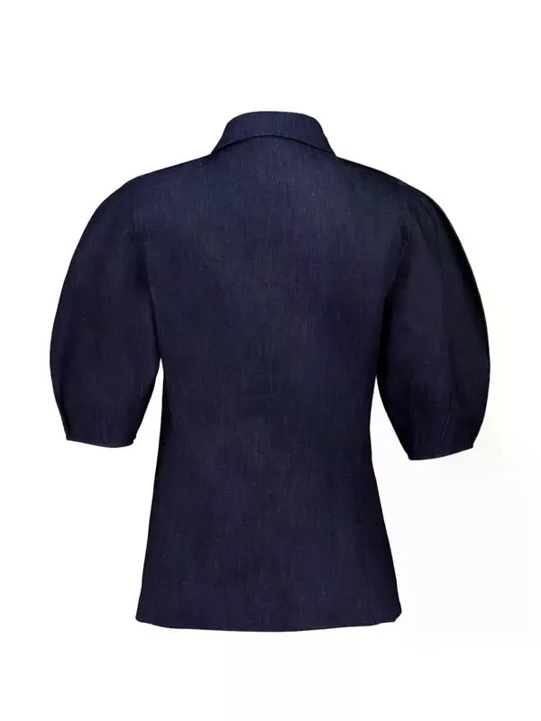Gabriela Hearst Sansi Puffed-sleeve Top