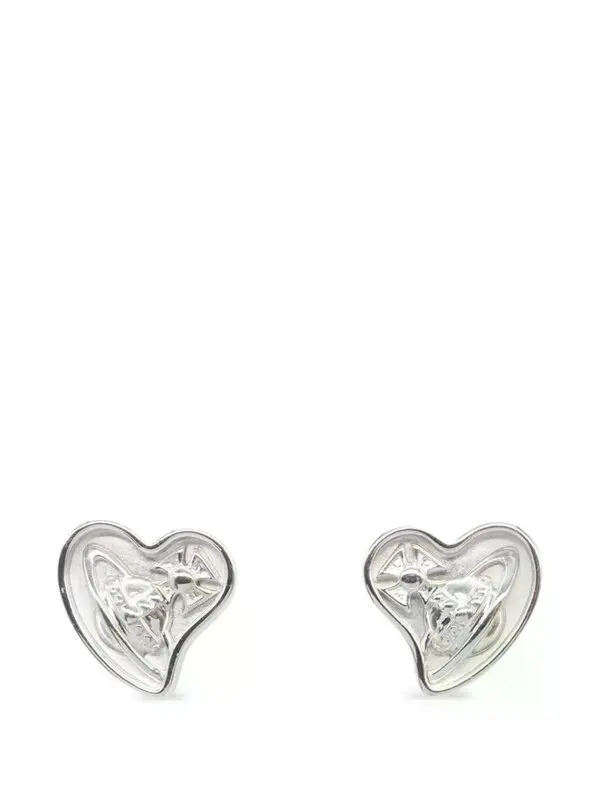 VIVIENNE WESTWOOD Heart Orb Earrings - Silver