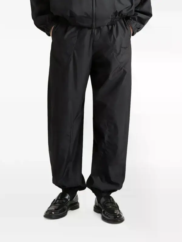 Givenchy Couture Seam Joggers With Mix Material Cut-outs - Black