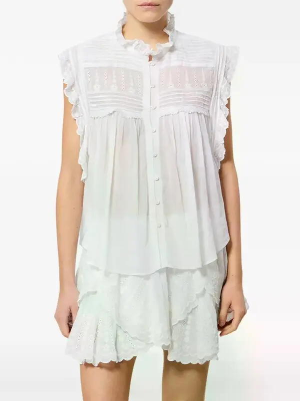 MARANT ETOILE Embroidered Bib Top