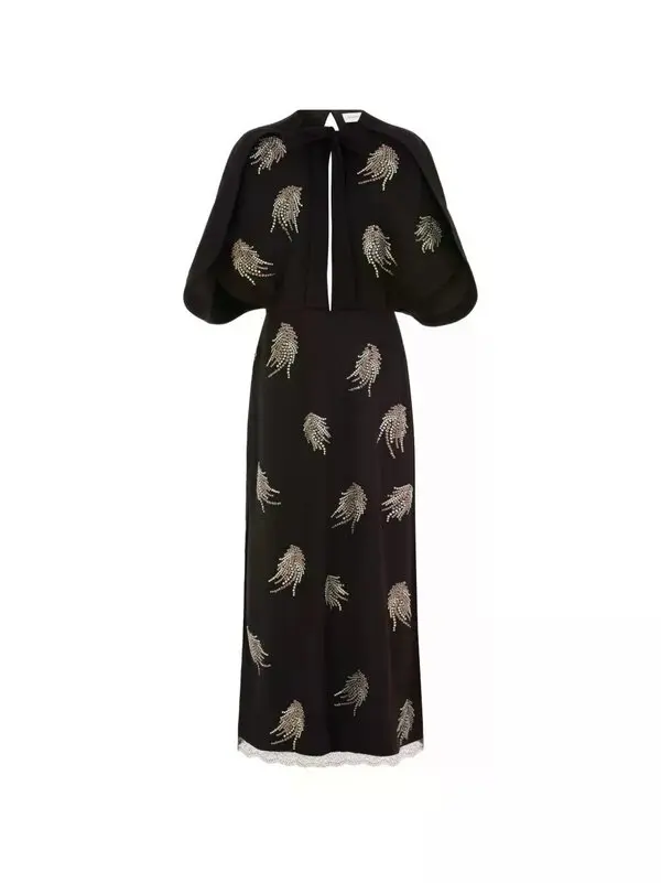 16Arlington Della Midi Dress - Black