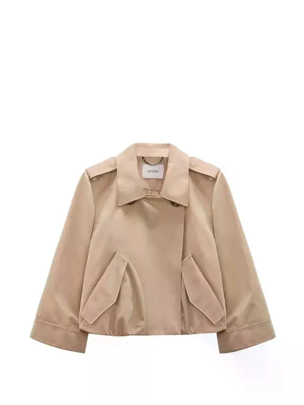 Dorothee Schumacher Beige Cropped Double-breasted Jacket
