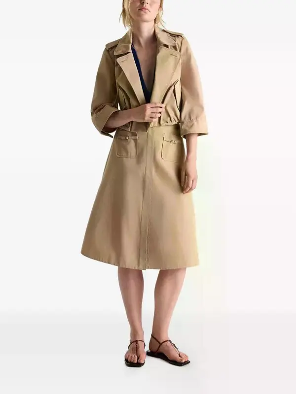 Dorothee Schumacher Beige Cropped Double-breasted Jacket