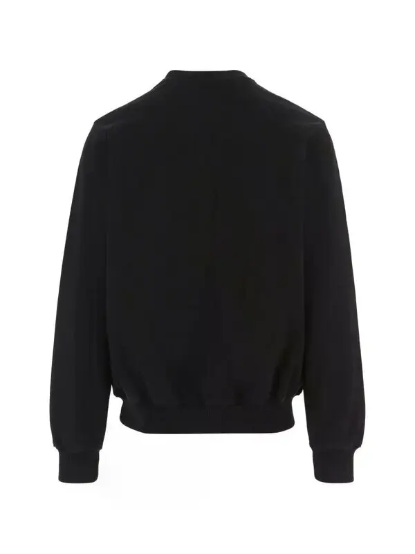 Casablanca Embroidered Cotton Sweatshirt - Black