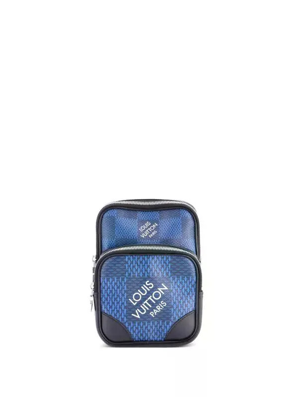 LOUIS VUITTON Amazone Sling Bag Damier Graphite 3d - Blue