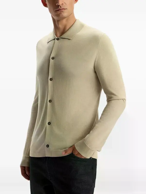 12 STOREEZ Buttoned Silk-cotton Shirt