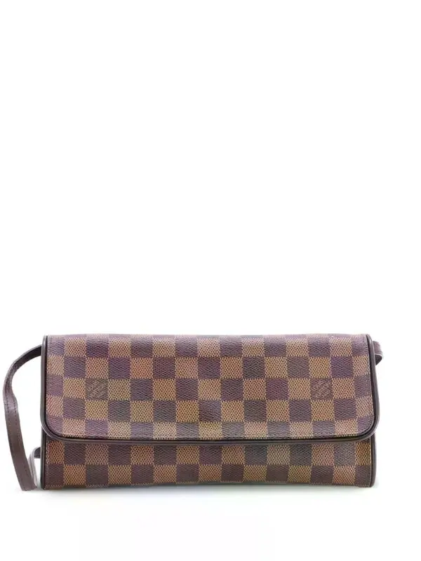 LOUIS VUITTON Damier Gm Twin Handbag - Brown