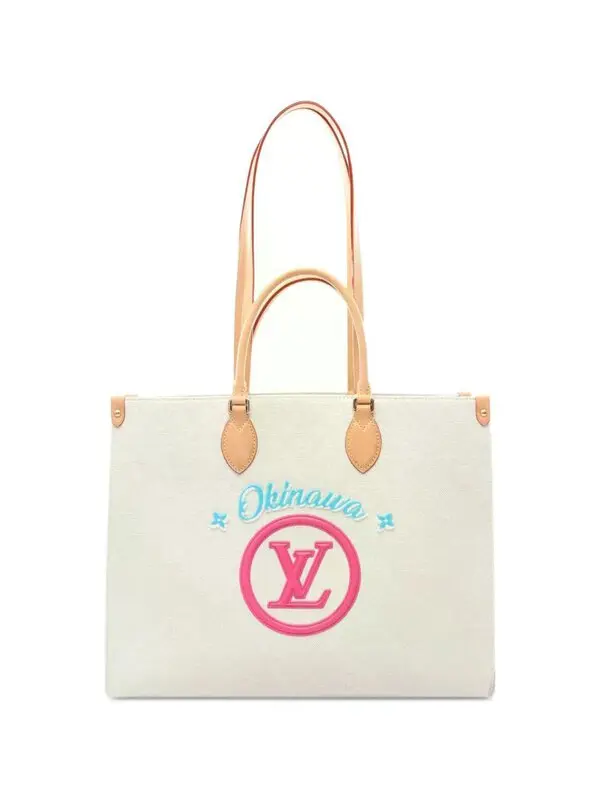LOUIS VUITTON On-the-go Gm Okinawa Limited Edition Tote Bag - Neutrals