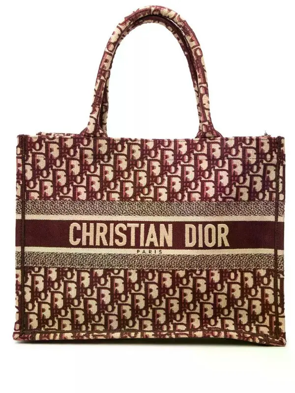 Dior Medium Book Tote Bag - Red