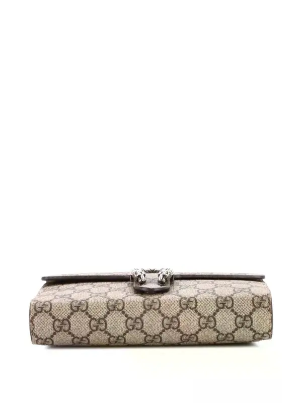 Gucci Dionysus Chain Wallet Gg Coated Canvas