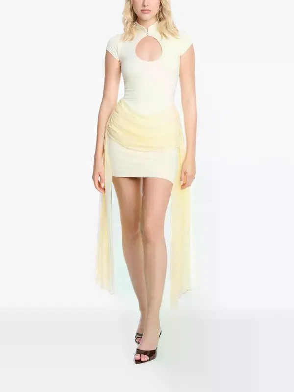 AXEL 113 Khy Cut-out Draped Mini Dress