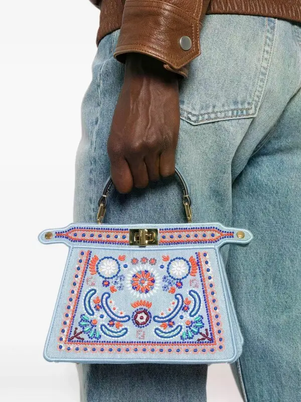 Fendi Peekaboo Iseeu Tote Bag - Blue