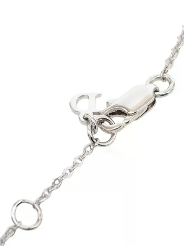Dior Brass Button Pendant Necklace