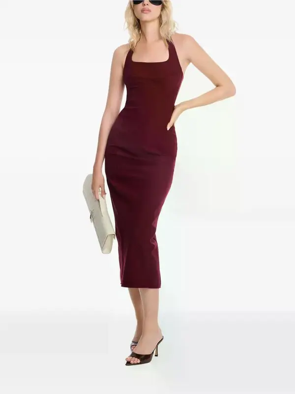 AXEL 113 Jennie Halterneck Midi Dress