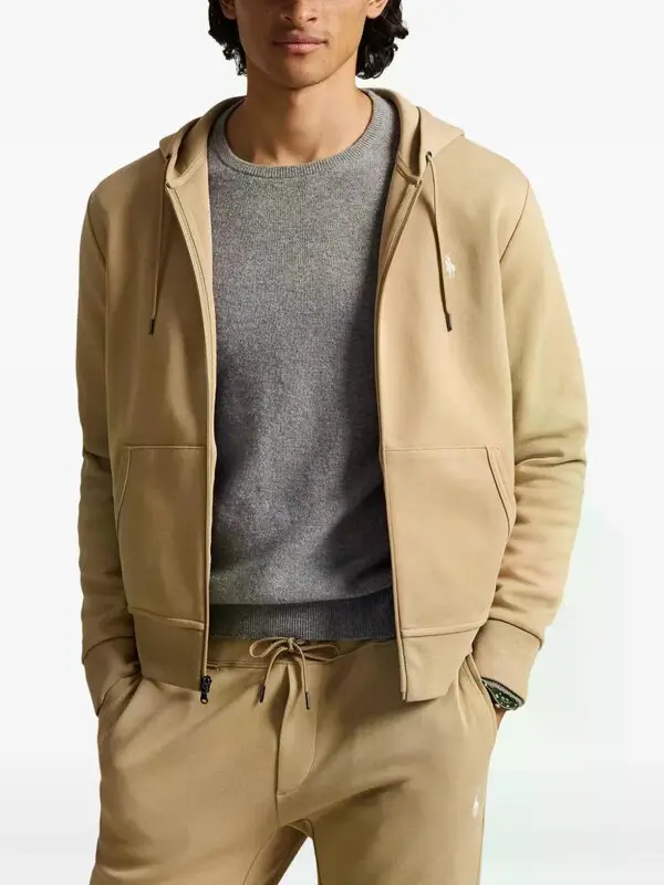Polo Ralph Lauren Embroidered Logo Hoodie - Neutrals
