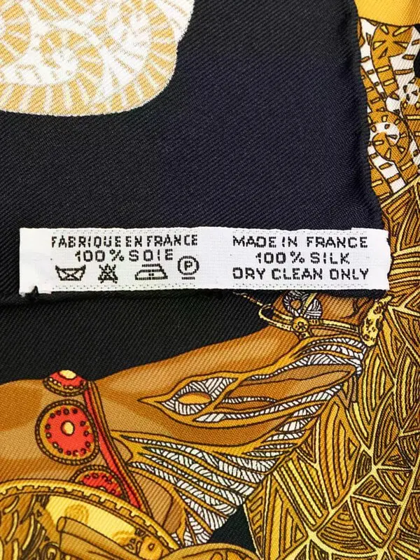 Hermès Art Des Steppes" Silk Scarf