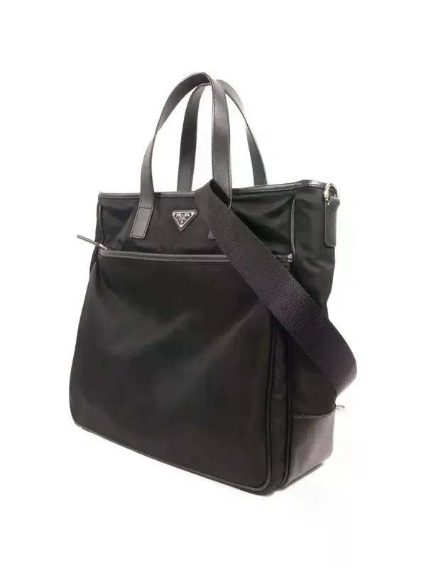 Prada Saffiano Leather Trim Shoulder Bag